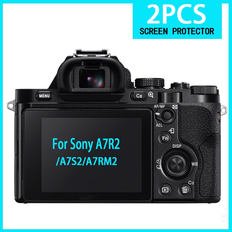 2pcs เหมาะสําหรับ Sony A7R2/A7S2/A7RM2 กล้องป้องกันหน้าจอกล้องฟิล์มฟิล์มกระจกนิรภัย | Shopee ...