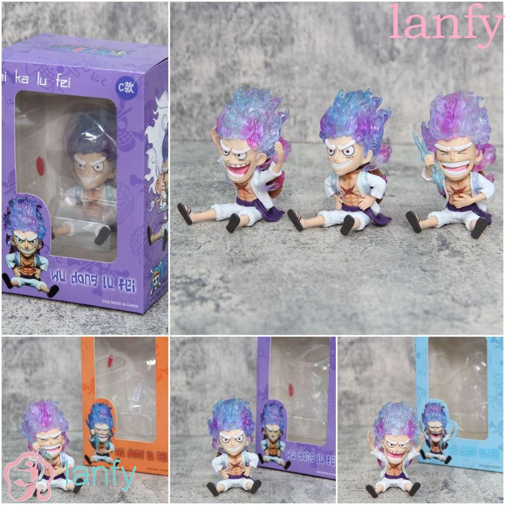 Lanfy โมเดลฟิกเกอร์ PVC รูปปั้นอนิเมะ Luffy Gear 5th Laugh Nica Luffy ...