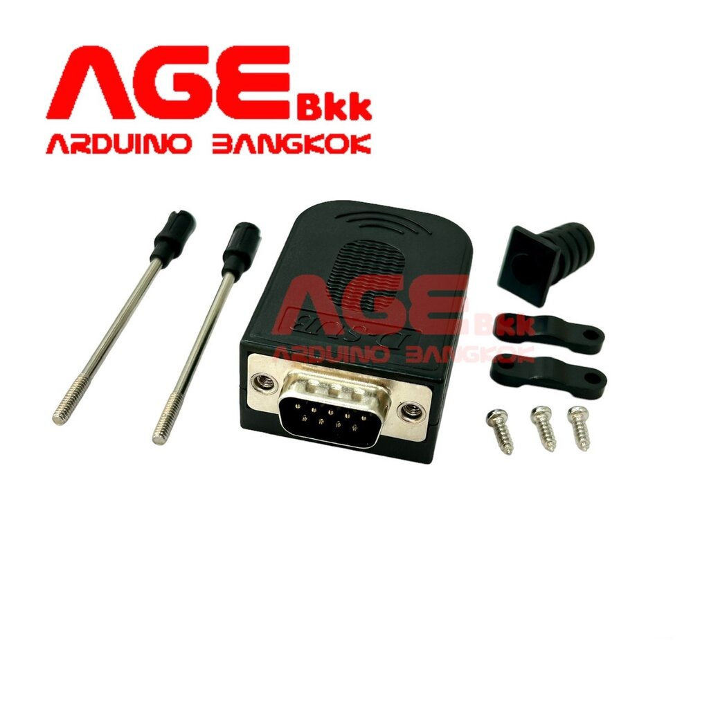 DB9 Connector RS232 Male Box with Screw Terminal Module ต่อสายไฟแบบขัน ...