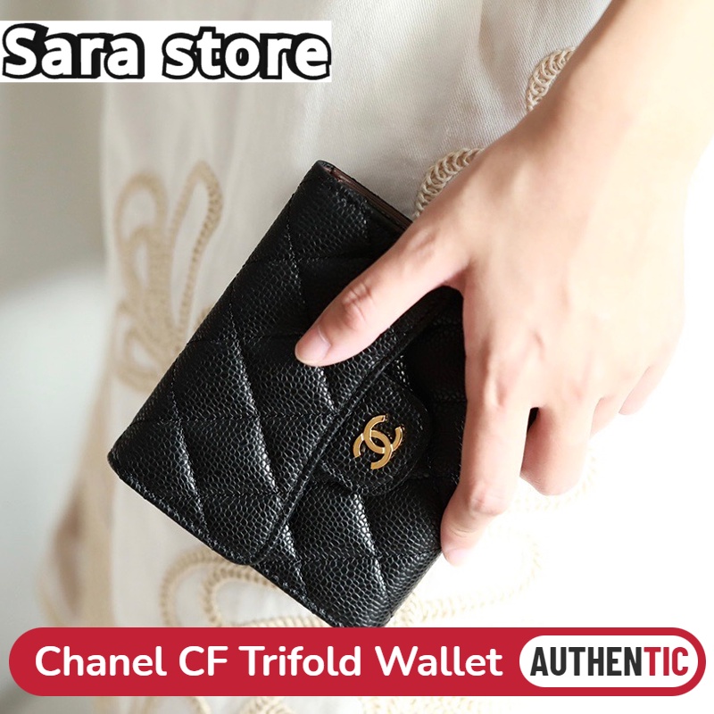 ชาแนล CHANEL cf Wallets Caviar/ Sheepskin กระเป๋าสตางค์สุภาพสตรี AP0231 ...