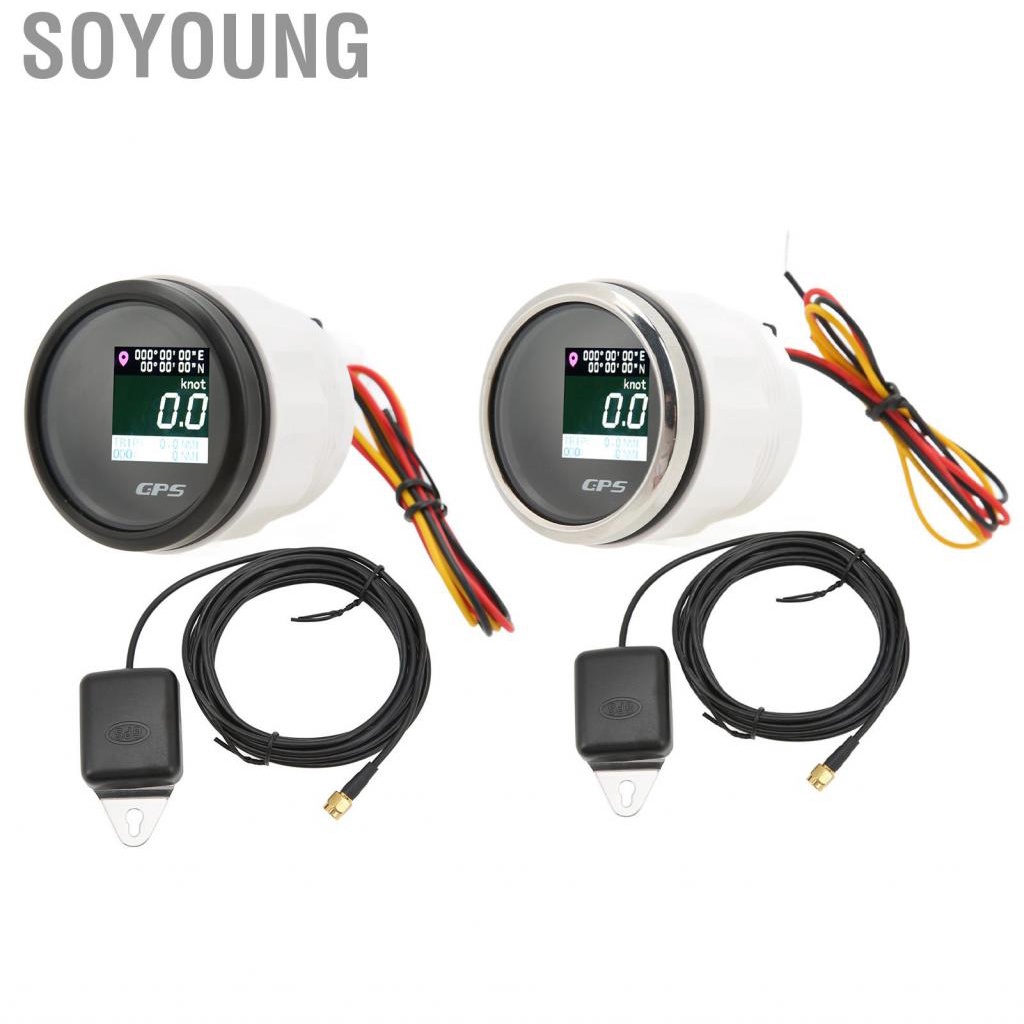 Soyoung Digital Speed Odometer Gauge Fog Glass for Boats Yachts ...