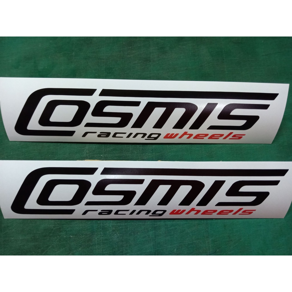 Cosmis racingwheels สติ๊กเกอร์ตัดเกรดpvcโกดัก | Shopee Thailand