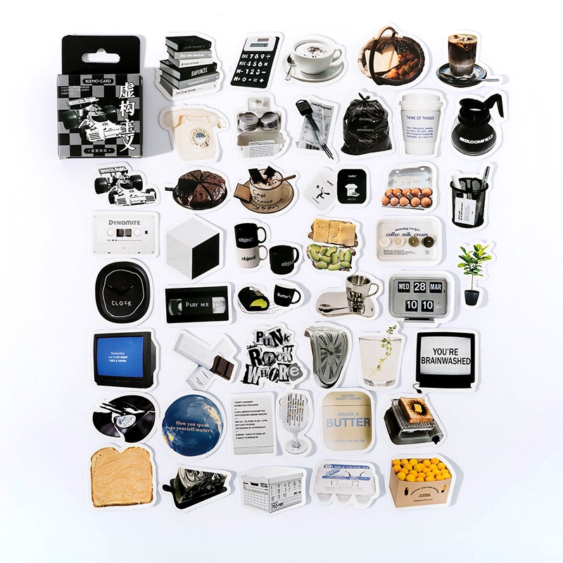 [HARU] Fictionalism Stickers Box Ins Stickers American Coffee book diy ...