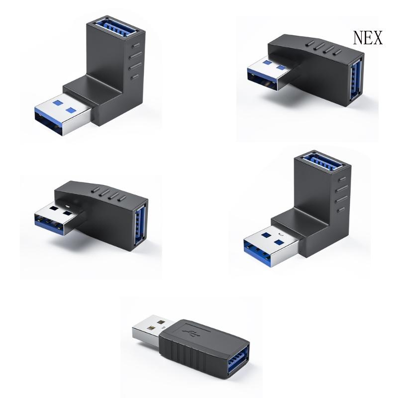 Nex อะแดปเตอร์ Usb 3 0 Male To Female 90° Elbow ตัวแปลงเชื่อมต่อ USB 3 ...