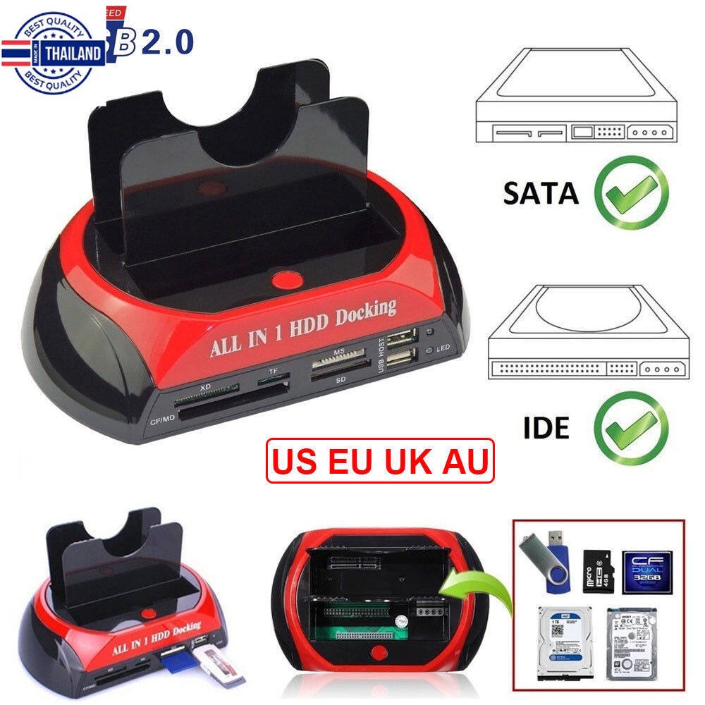 All In One Dual Bay 2 . 5 นิ้ว 3 . 5 นิ้ว Hdd Docking Station Esata Usb ...