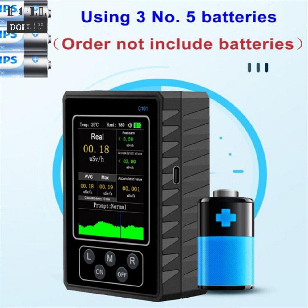 ⭐NEW ⭐C101 Geiger Counter Compact and Portable Radiation Monitor with ...