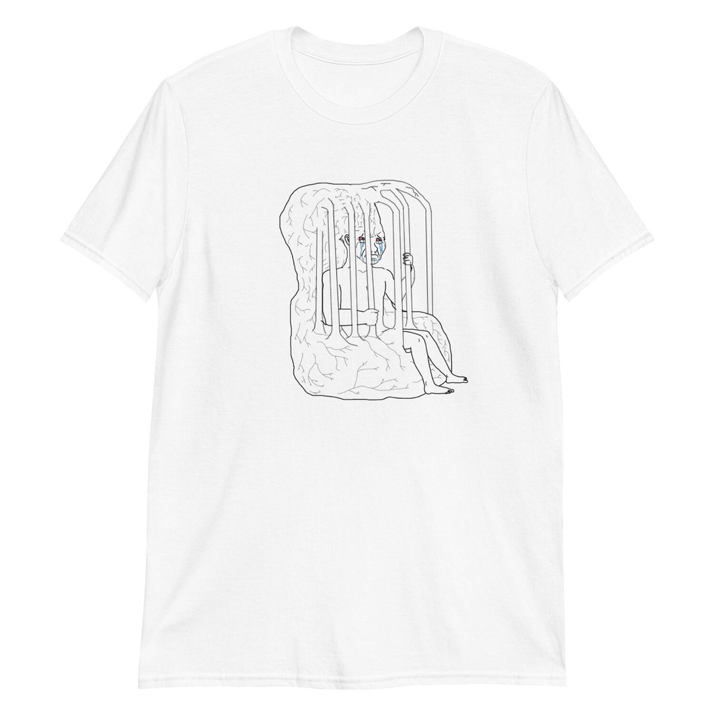 สวยมาก a เสื้อยืด wojak imprisoned in brain | Shopee Thailand