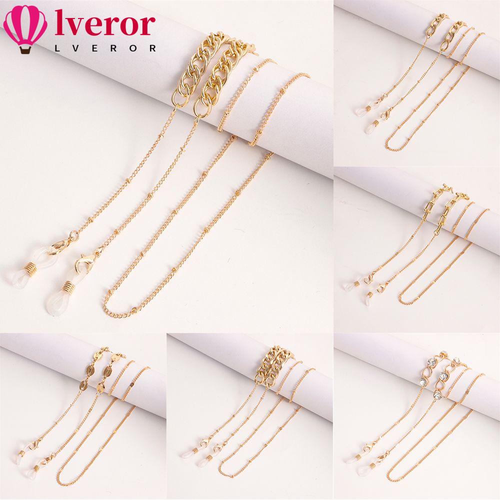 Lveror สายโซ่คล้องแว่นตากันแดด โลหะ กันลื่น ปรับได้ | Shopee Thailand