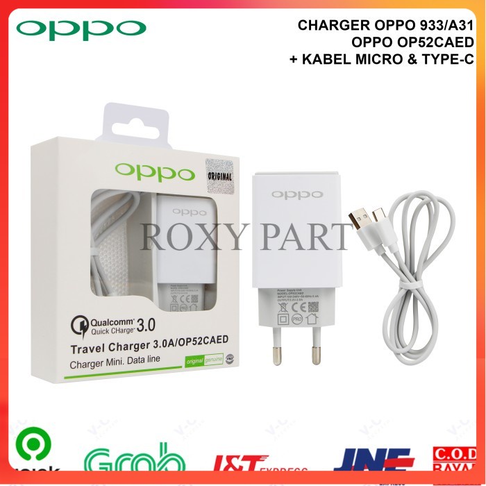 สายชาร์จ OPPO TC CASAN Shell Cable MICRO TYPE-C QC 3.0 OP52CAED ORI 99 ...