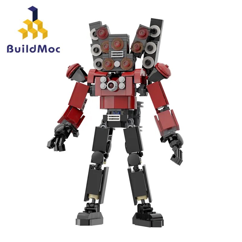 BuildMoc Skibidi Toilet Speakerman Building Block Set Camerman Boss ...