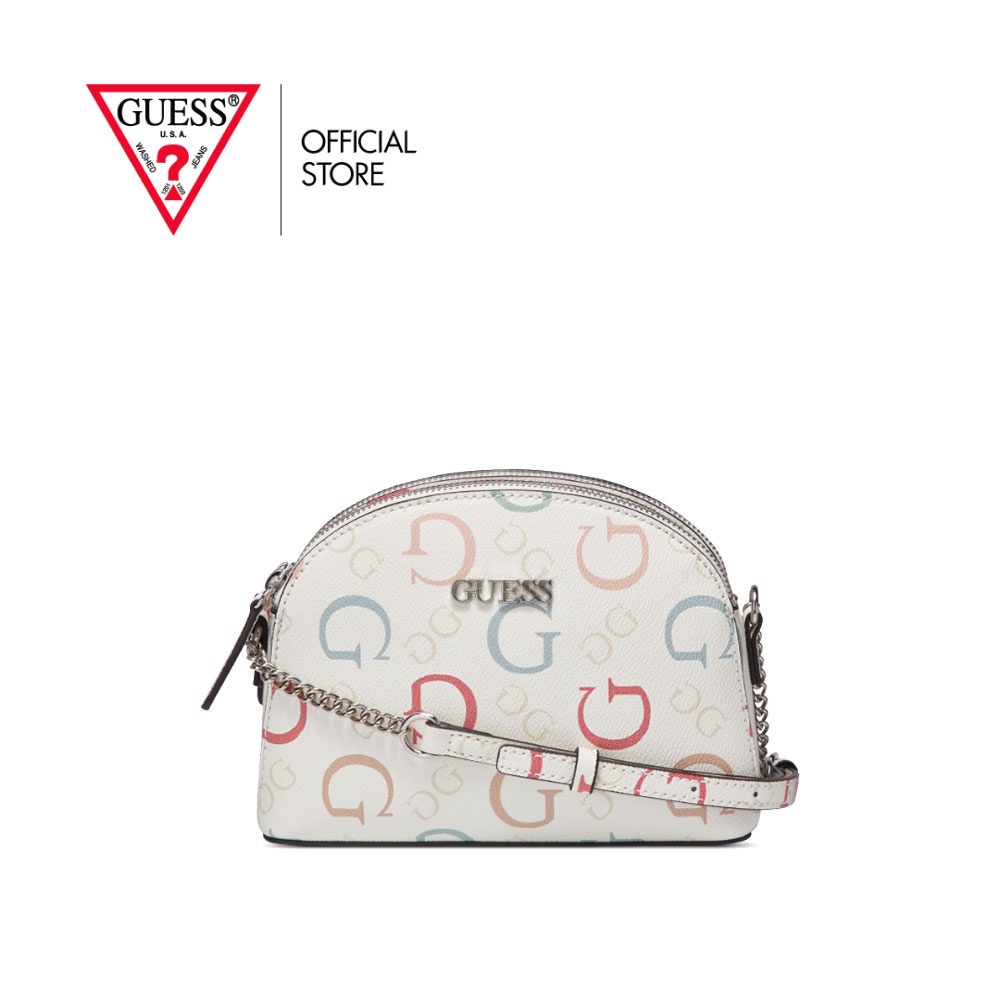 GUESS กระเป๋าสะพาย รุ่น AA872971 MCCLAIN MINI DOME CROSSBODY สีขาว ...