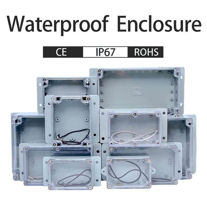 IP67 Plastic Transparent Box Waterproof Enclosure Electronic Project ...