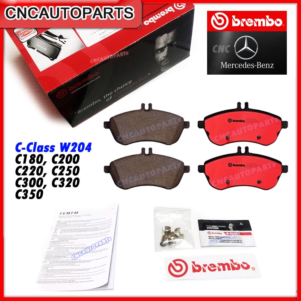 BREMBO ผ้าเบรค BENZ C-CLASS W204 W212 รุ่น C180, C200, C220, C250, C300, C320, C350 เบอร์ ...