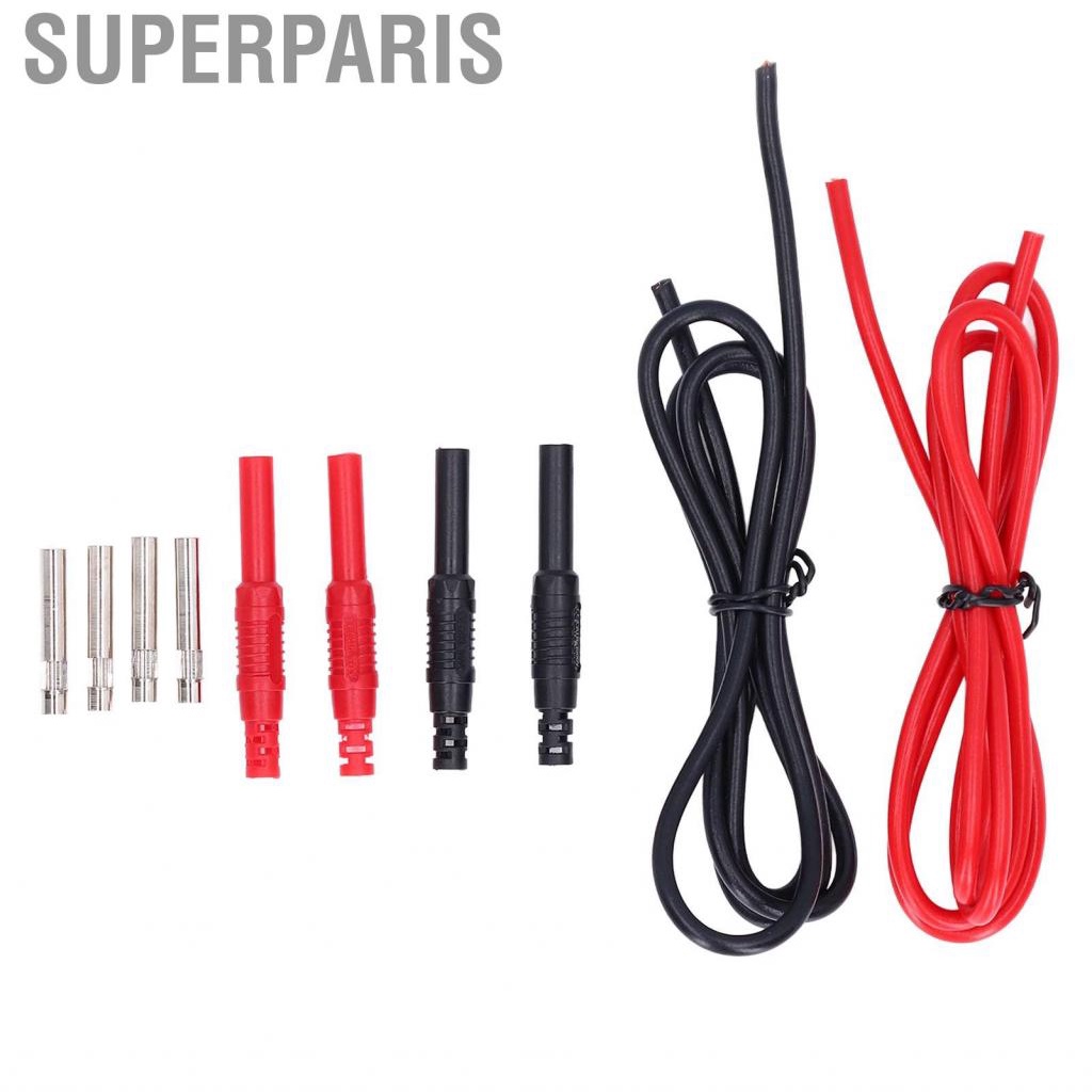 Superparis 32A 1000V 4mm Plug Test Leads Female To Extension Electrical ...