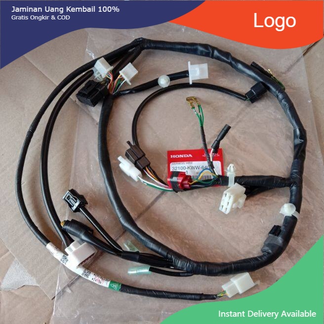 ,32100-KWW-640ชุดสายไฟแท้เวฟ110รุ่นท่อลอดรุ่น2สตาร์ทเท้า,รุ่นปี2011-2013 1ชุด | Shopee Thailand