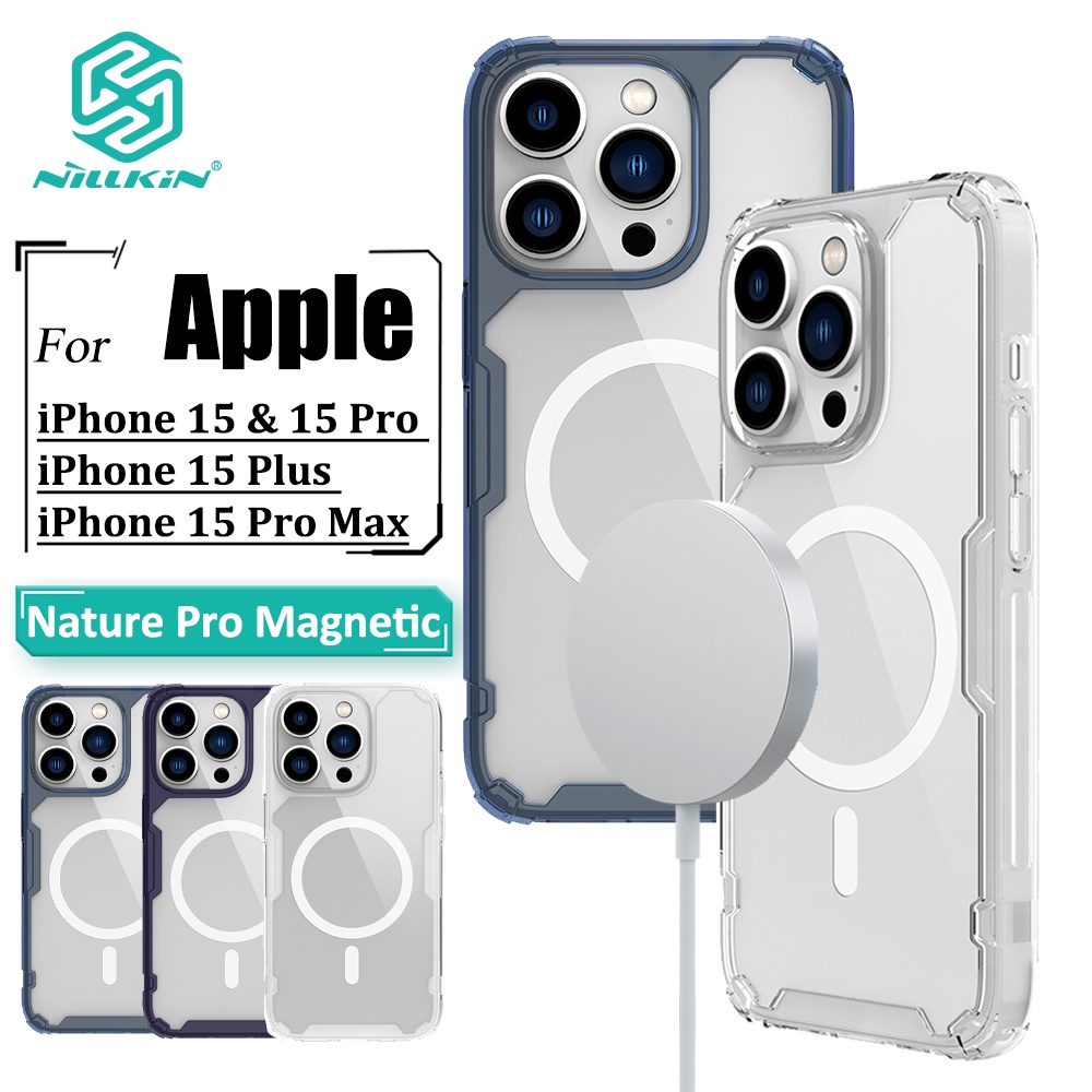 Nillkin Clear Magnetic Case สำหรับ iPhone 15 Pro 15 Plus 15 Pro Max ...