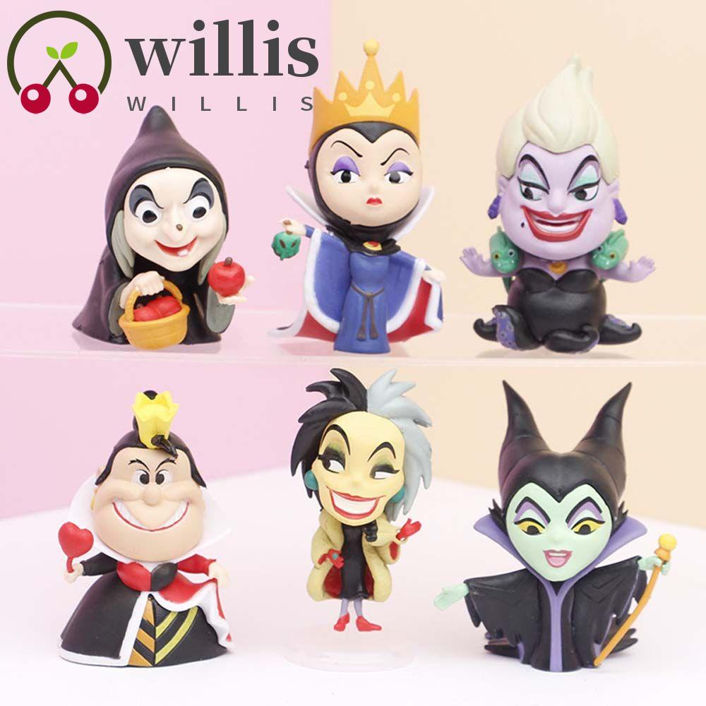 Willis ตุ๊กตาฟิกเกอร์ อนิเมะแม่มด Evil Queen Maleficent Ursula Villains ...