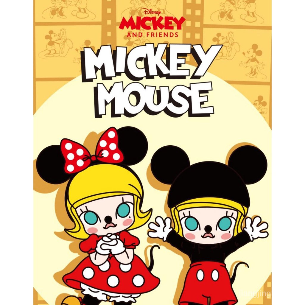 ฟิกเกอร์ PopMart Jasmine Molly Mickey Minnie Minnie BJD สําหรับเด็ก ...