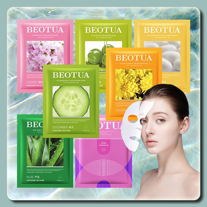 มาส์กผลไม้ BEOTUA ลดริ้วรอยมาร์คหน้า หมองคล้ำ ให้ความชุ่มชื้นและดูแลผิว ...