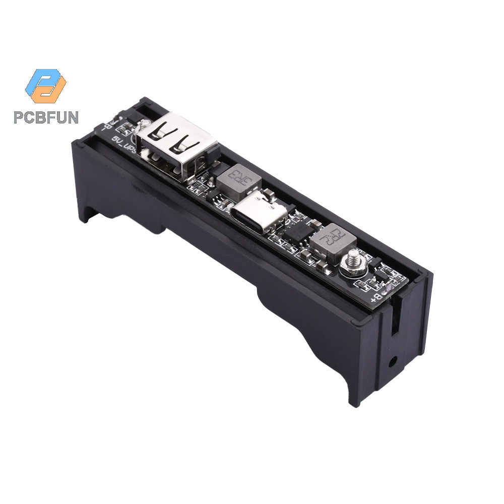 Pcbfun อะแดปเตอร์พาวเวอร์ซัพพลายแบตเตอรี่ลิเธียม Dc5v 18650 | Shopee ...