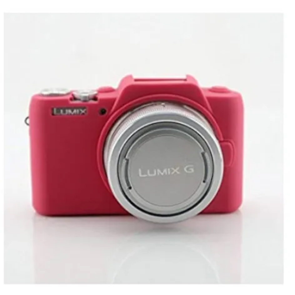 เคสยางซิลิโคนกันกระเเทกสำหรับกล้องพานาโซนิครุ่น GF7/8 สีชมพู SILICONE ...