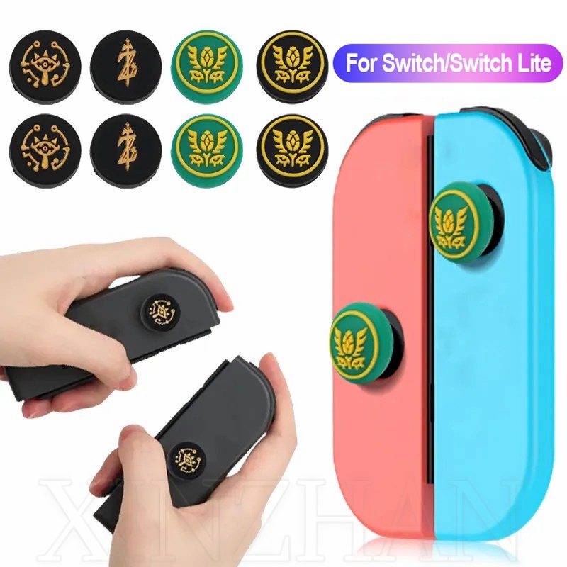 ฝาครอบปุ่มกดหัวแม่มือ ซิลิโคน สําหรับ Joy-Con Switch NS Lite OLED Zelda Tears Of The Kingdom 1 ...