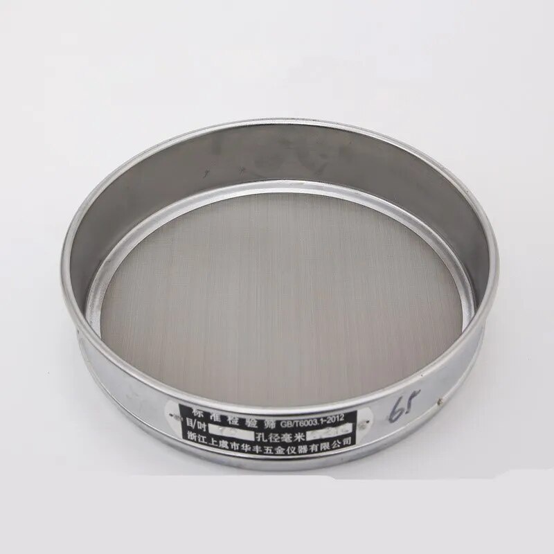 4-200 Mesh 6-0.075mm Aperture Lab Standard Test Sieve Stainless Steel ...