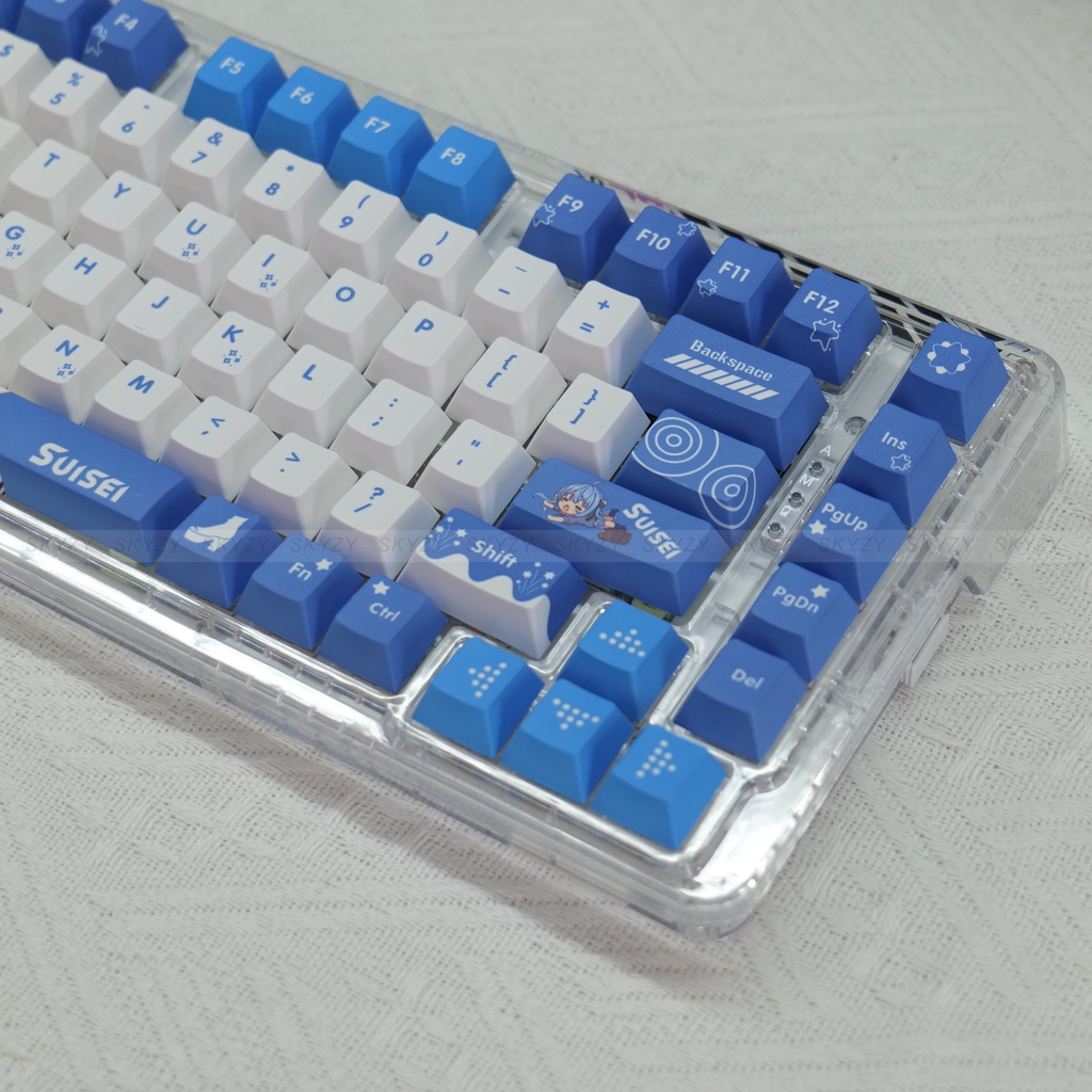 Hoshimati Suisei Keycaps Cherry Profile suisui อะนิเมะ PBT Dye Sub ...