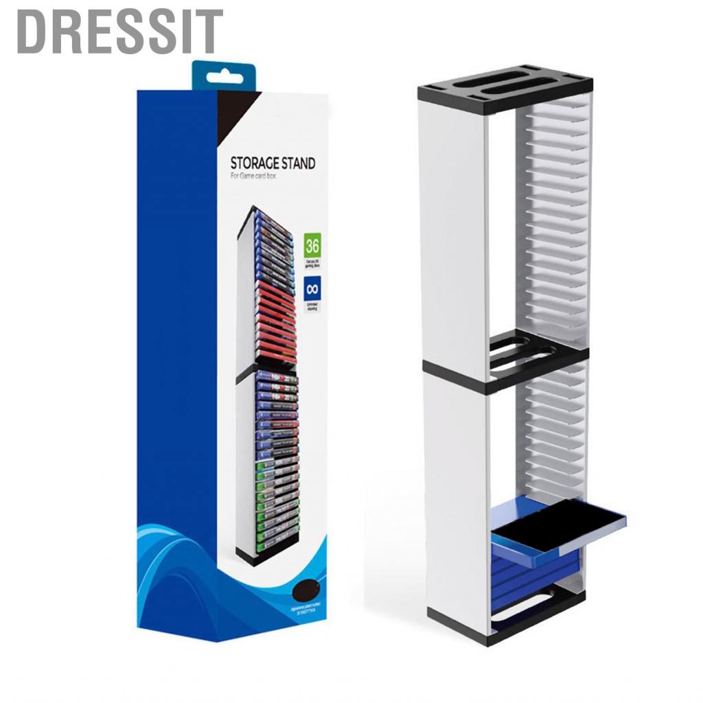 Dressit Double Video Game Storage Tower Space Saving Rack ABS Easy To ...