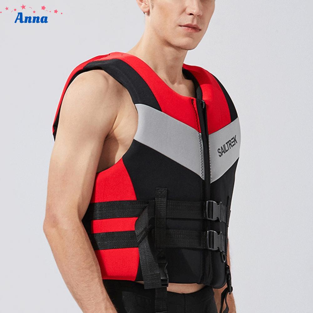 【Anna】Adults Life Jacket Safety Life Vest For Water Sports Ski Fishing ...