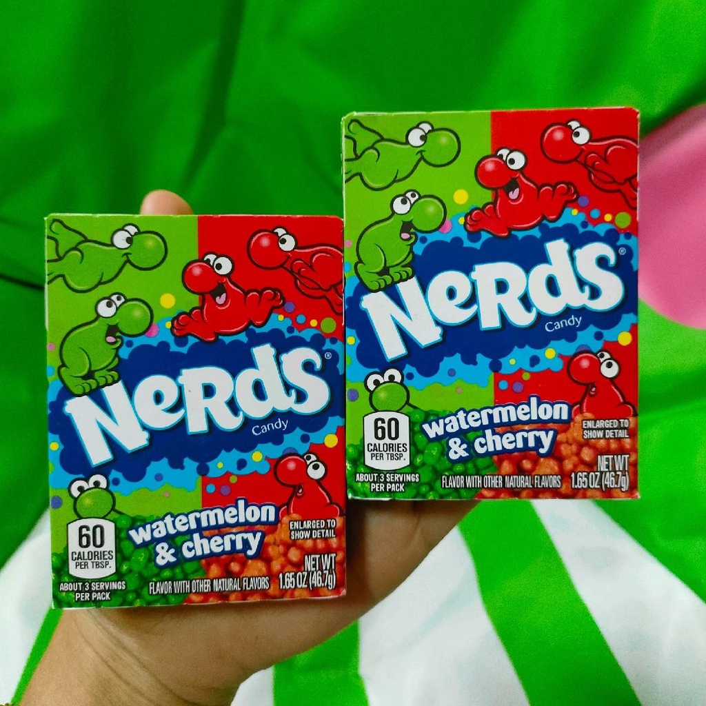 [ อย.ไทย ฉลากภาษาไทย ] Nerds candy เนิร์สแคนดี้ รสwatermelon&cherry ลูกอมลูกกวาดเนิร์ส | Shopee ...