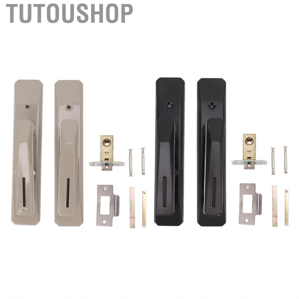 Tutoushop Rectangular Door Handle Locks Privacy Levers Reversible Gate ...