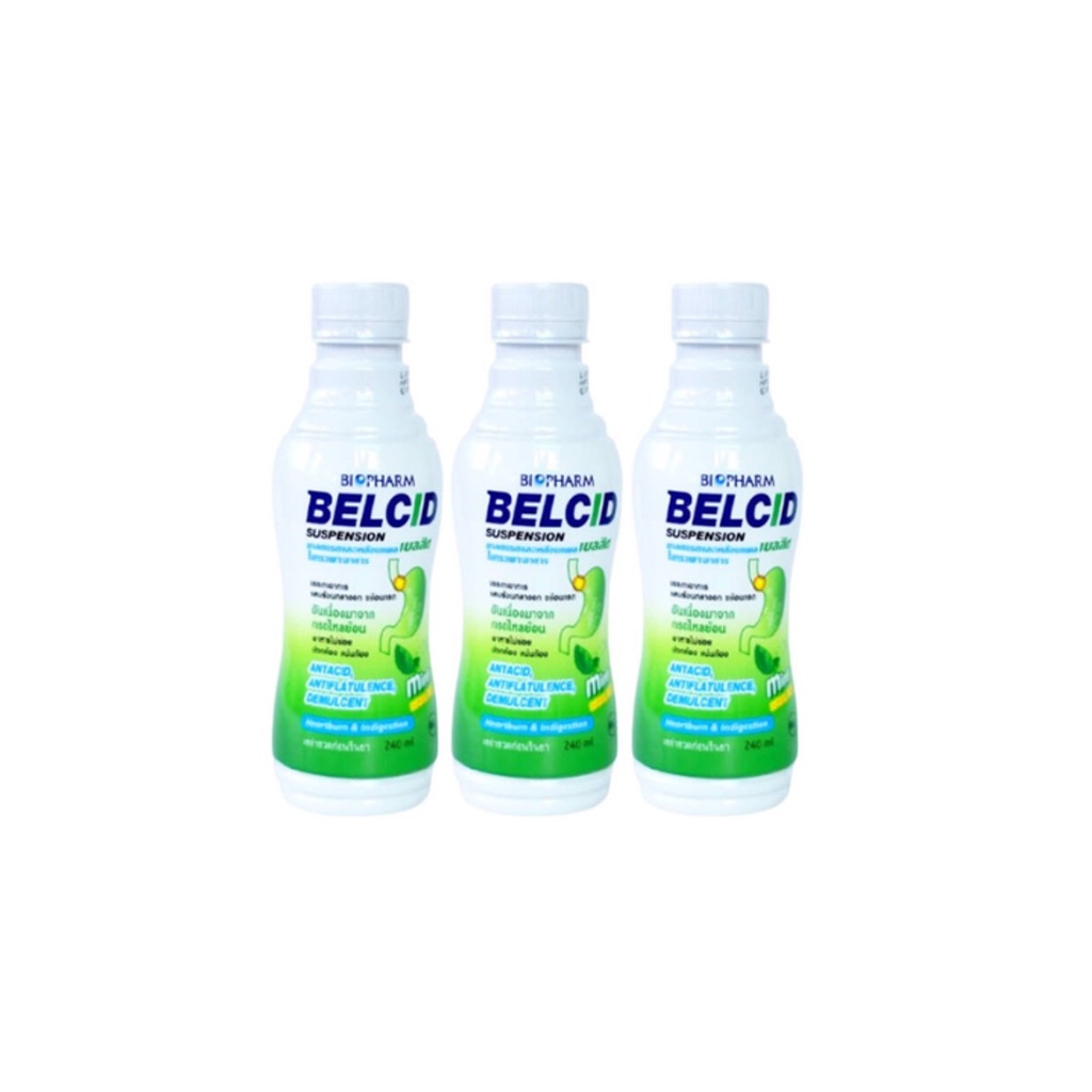 [3 ขวด] Belcid / Belcid Forte เบลสิด ฟอร์ด ลดกรดและเคลือบแผลในกระเพาะ ...