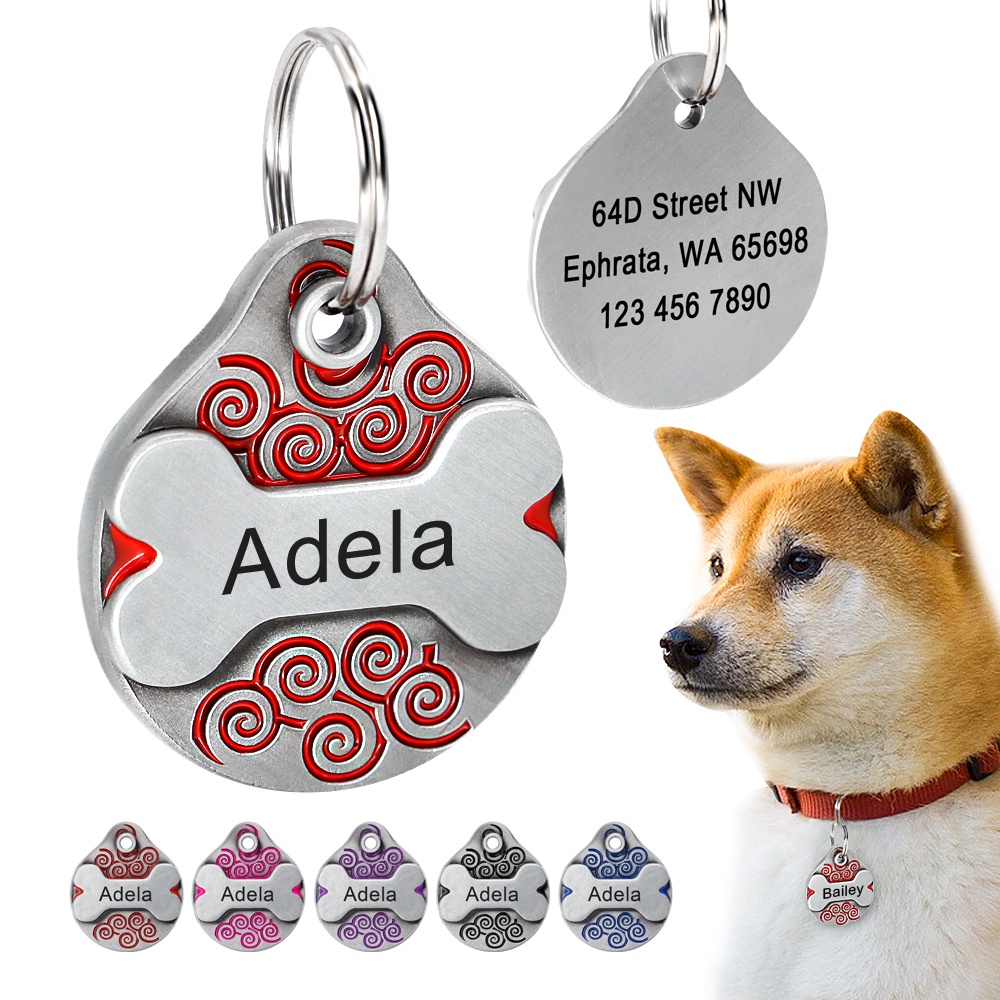 Personalized Dog Tag Free Engraving Dogs ID Tags Nameplate French ...