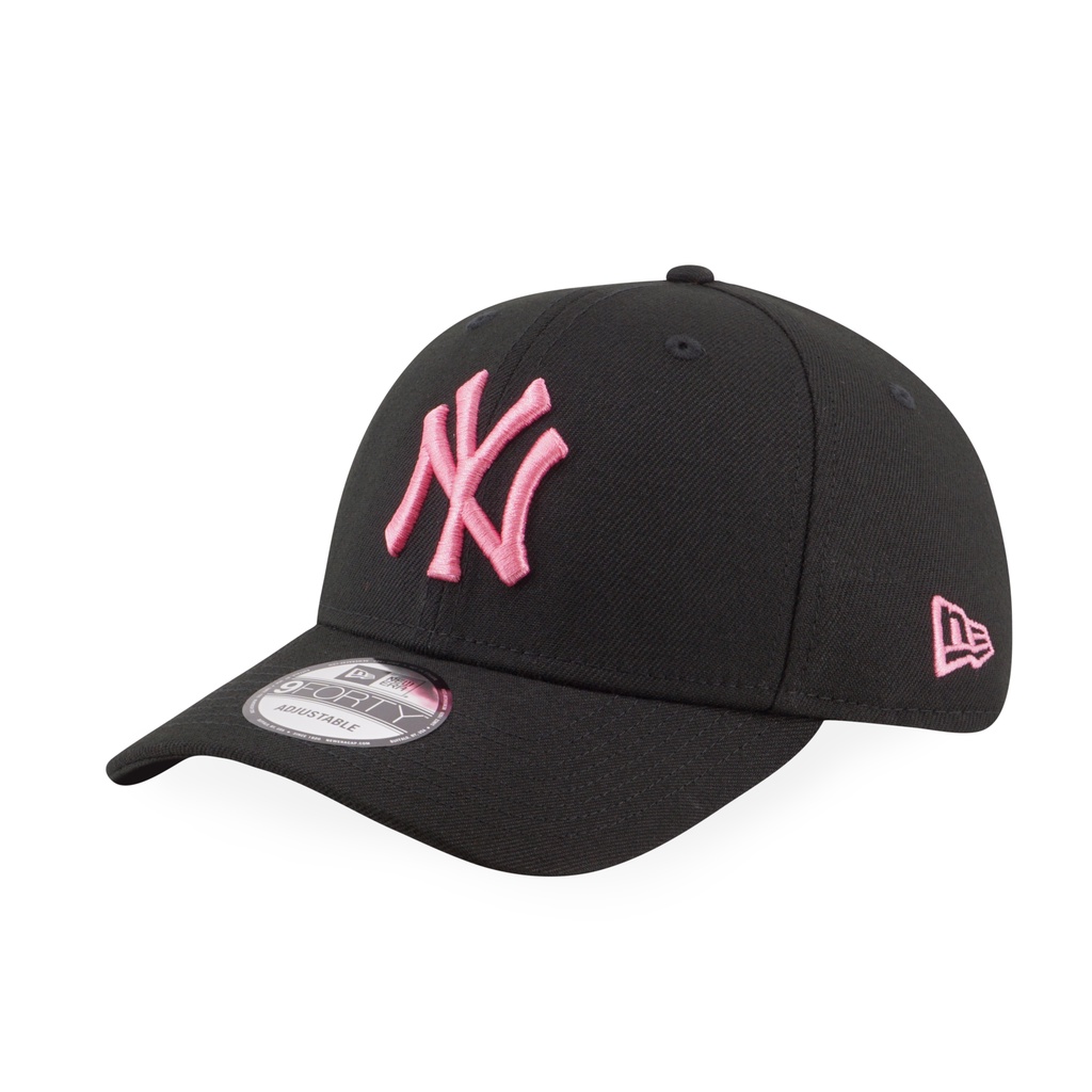 NEW ERA หมวก รุ่น NEW YORK YANKEES PINK LOGO BLACK 9FORTY CAP | Shopee ...