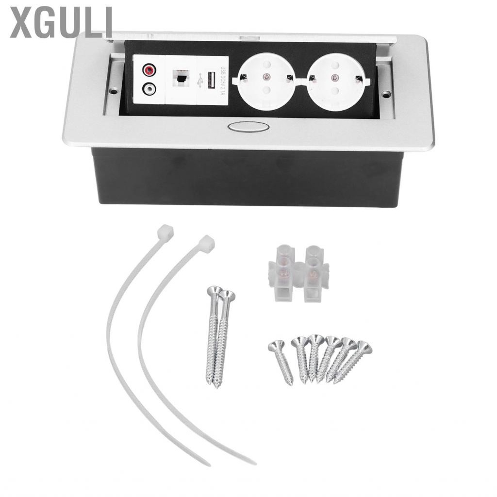 Xguli Concealed Socket Brass PC Recessed Desktop Ground Outlet for ...