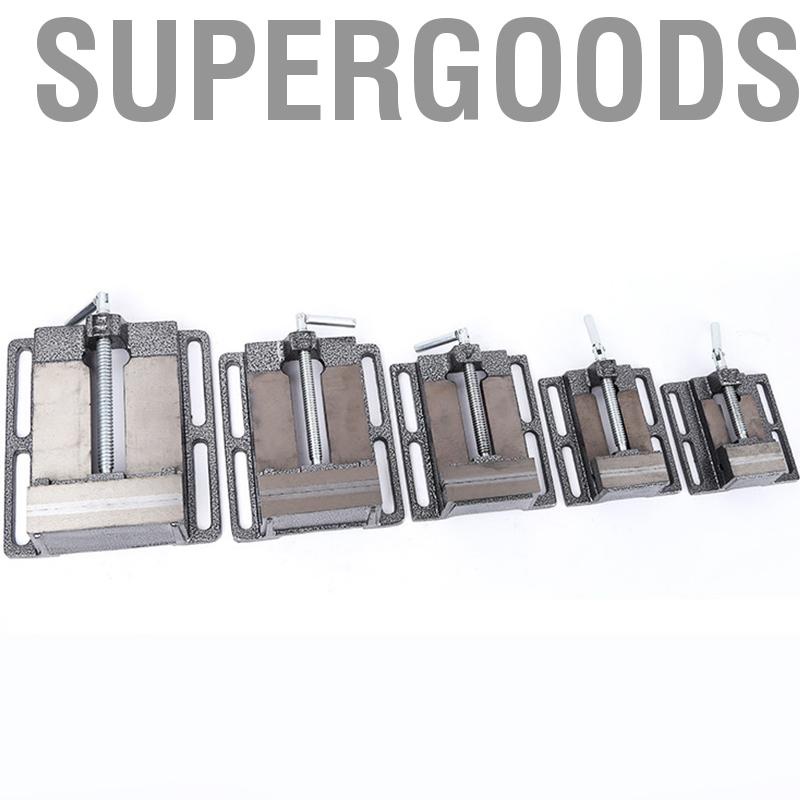 Supergoodsales Drill Press Vise Steel Wide Opening Firm Clamping ...