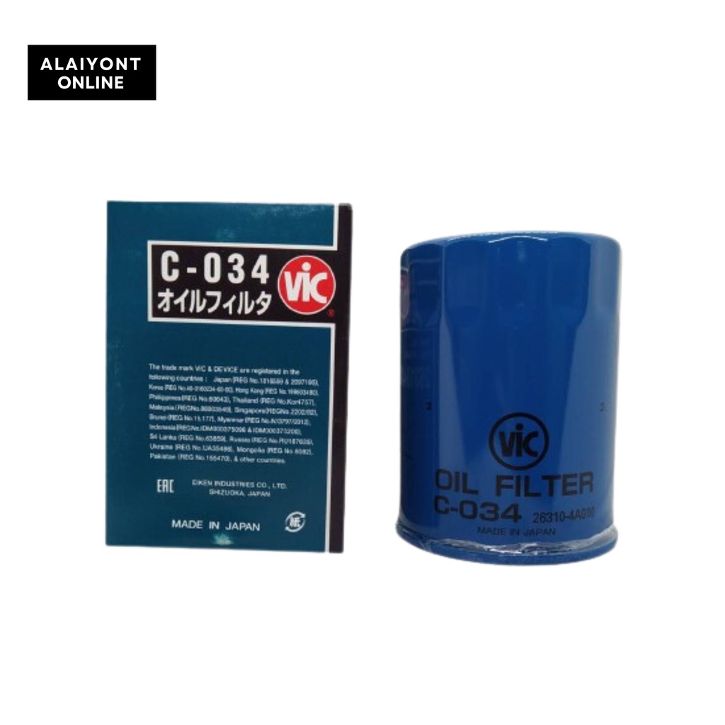 กรองเครื่อง ไส้ กรอง น้ำมันเครื่อง ไส้กรองน้ำมันเครื่อง Hyundai H1 ฮุนได (VIC C 034 / C034 / C ...