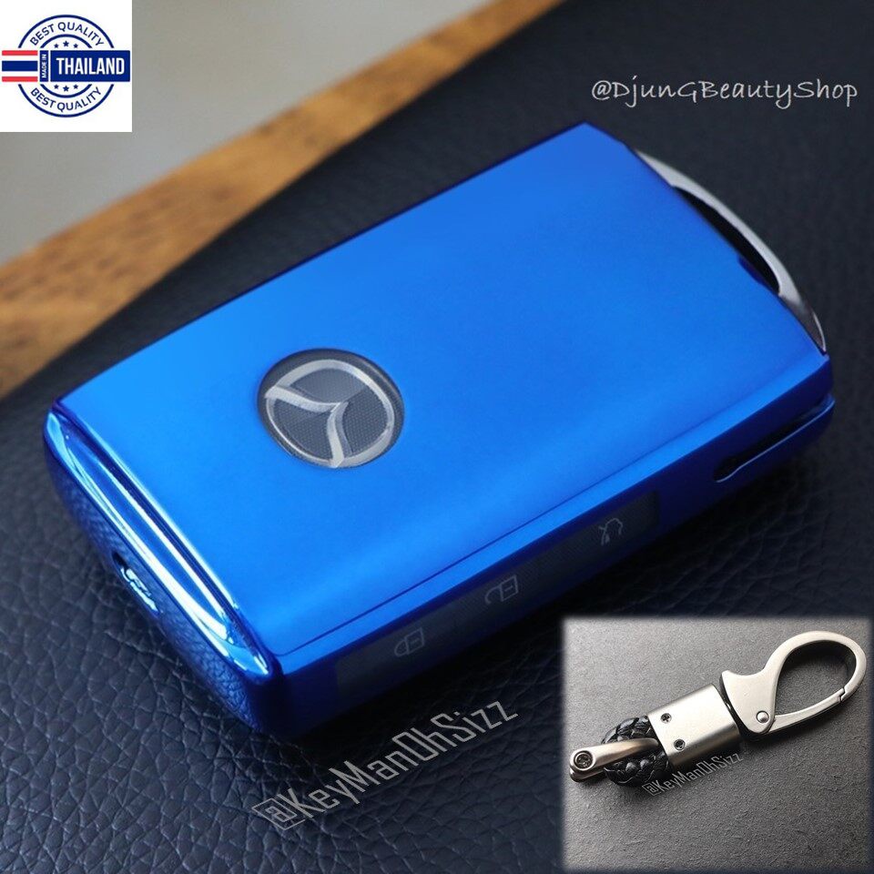 เคสรีโมทรถ ใหม่ MAZDA 2022 TPU Key Cover with PC Push on Guard Mazda ...