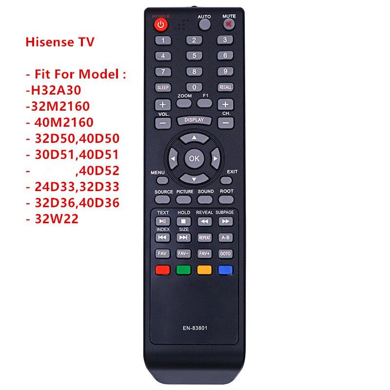 Hisense en-83801 ใหม่ LCD LED TV HDTV รีโมทคอนโทรล Hisense h32a30 fit ...