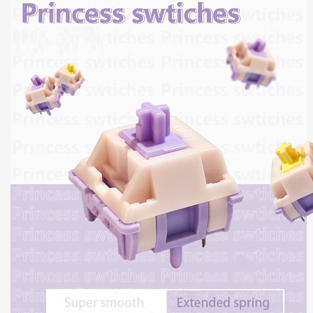 MMD Princess Keyboards Switch 5 Pin Hot Swap Factory lubrication Linear ...