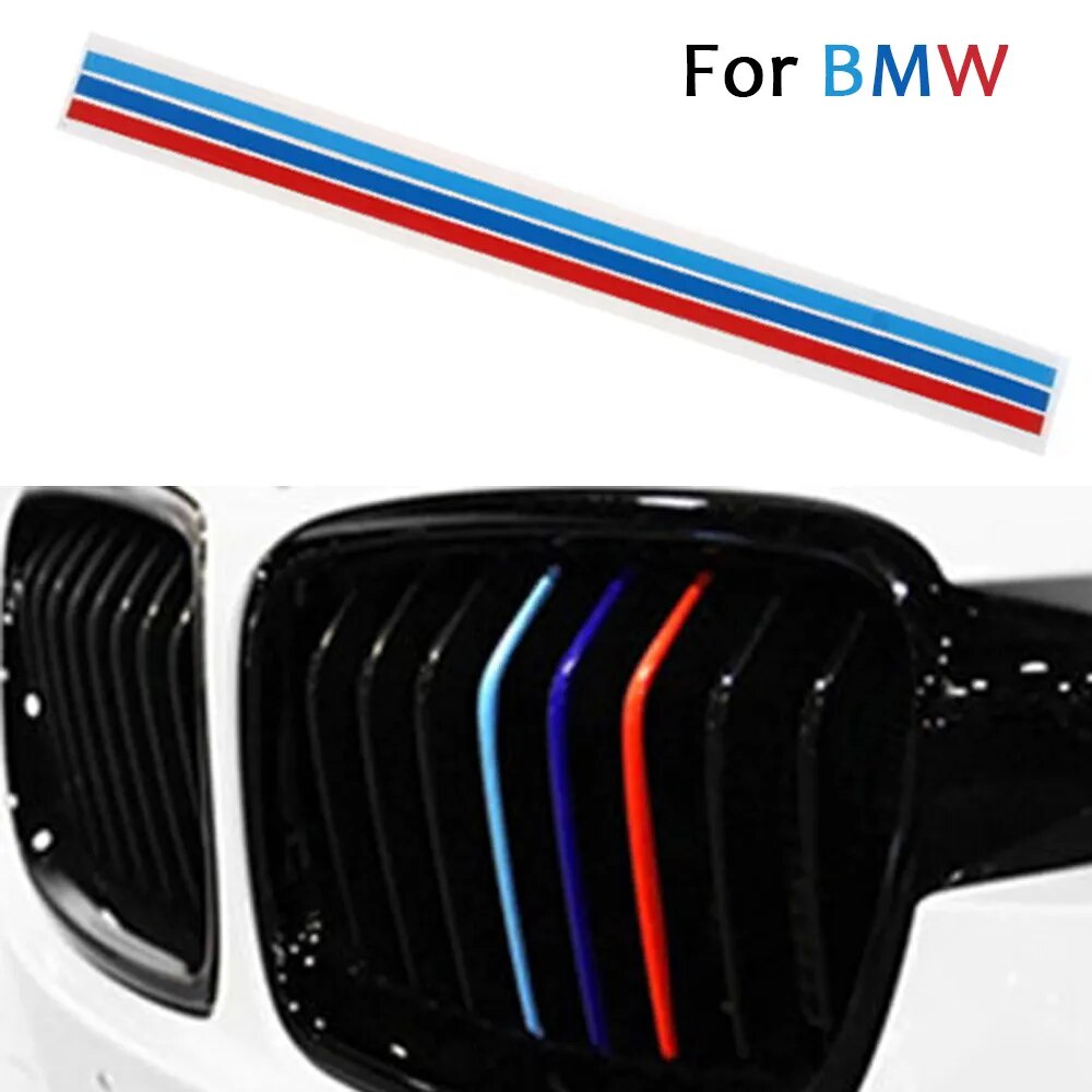 For BMW M3 M5 E36 E46 E60 E90 E92 3 Color Grille Vinyl Strip Decal ...
