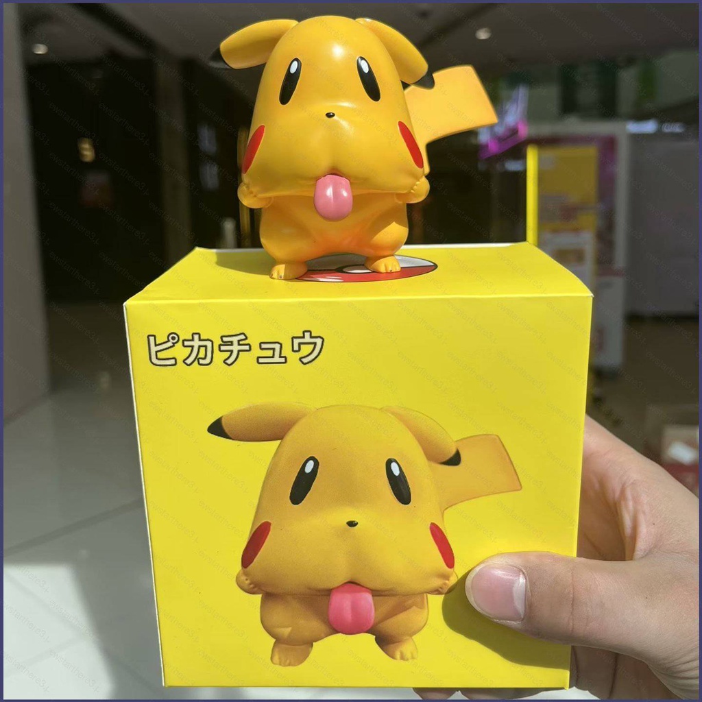 Ye โมเดลฟิกเกอร์ Pokemon Pikachu pull the face น่ารัก ของเล่นสําหรับ ...