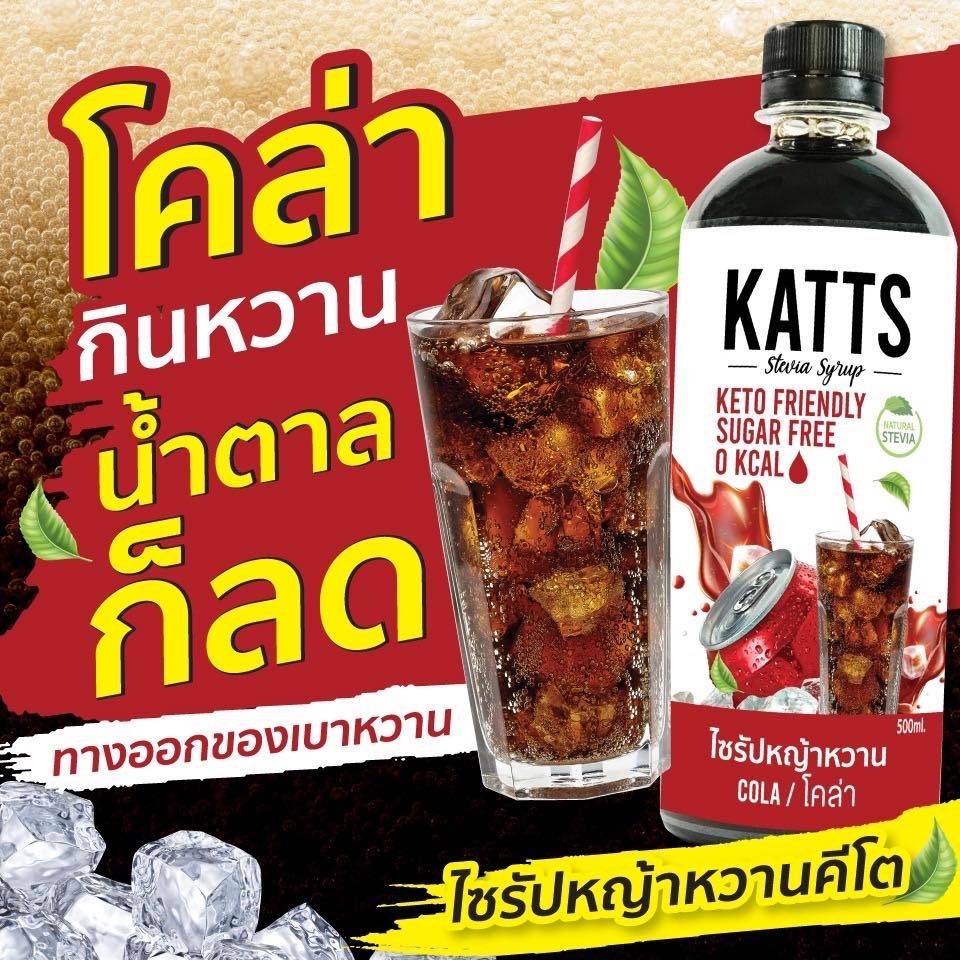 Keto ไซรัปคีโต Katts มีหลายรสชาติ ขนาด 500 ml.ส่งฟรี | Shopee Thailand