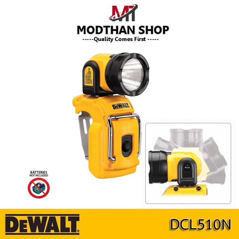 ไฟฉายช่าง DEWALT DCL 510N ไฟฉายพกพา ไร้สาย ไฟ LED 12V (เฉพาะตัวเครื่อง ...