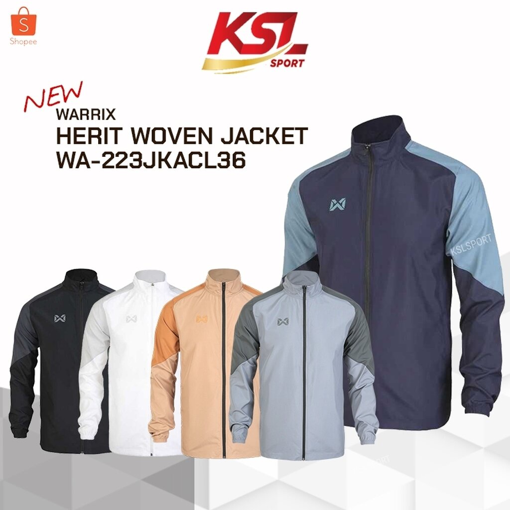 WARRIX Jacket เสื้อแจ็คเก็ตแขนยาว รุ่น Herit Woven (WA-223JKACL36) ของ ...