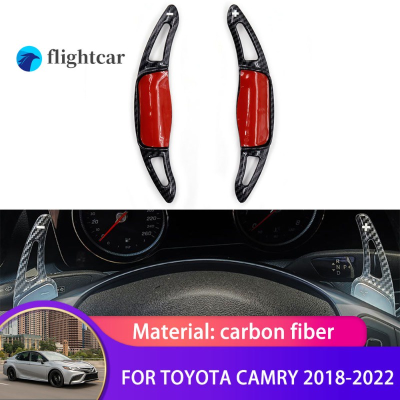 Flightcar พวงมาลัยรถยนต์ คาร์บอนไฟเบอร์ DSG สําหรับ Toyota Camry Altis ...