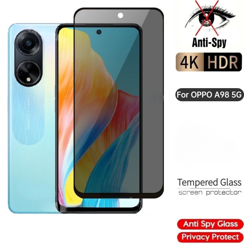ฟิล์มกระจกนิรภัย ฟิล์มกันเสือกOPPO A98 A78 A58 A 98 58 4G 5G OPPOA98 OPPOA78 OPPOA58 กันรอยหน้า ...