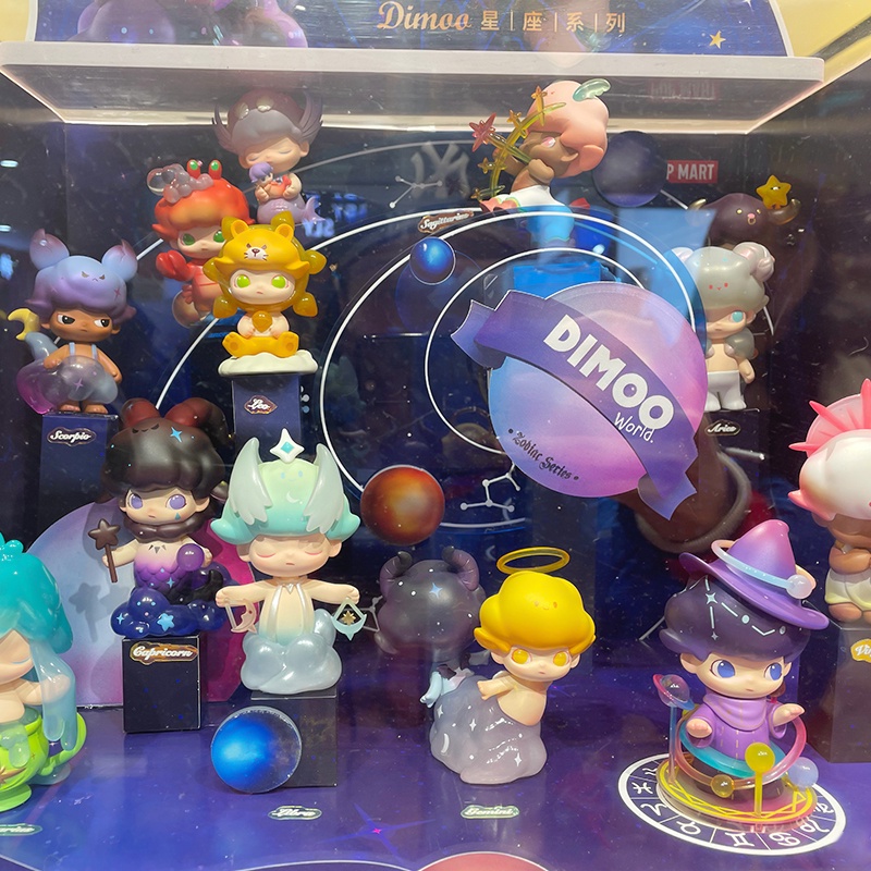 Blind Box Toys Original Pop Mart Dimoo Constellation Series Model ...