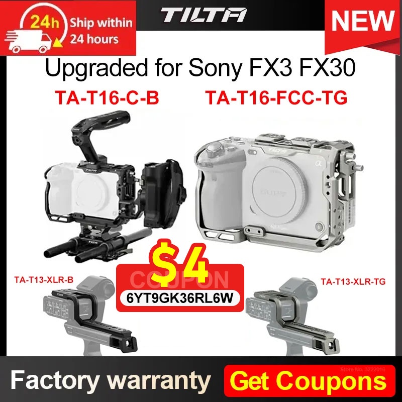 ใหม่ ชุดฐานกล้อง น้ําหนักเบา สําหรับอัพเกรดกล้อง Sony FX3 FX30 TA-T16-FCC-B Armor Pro TA-T13-FCC ...